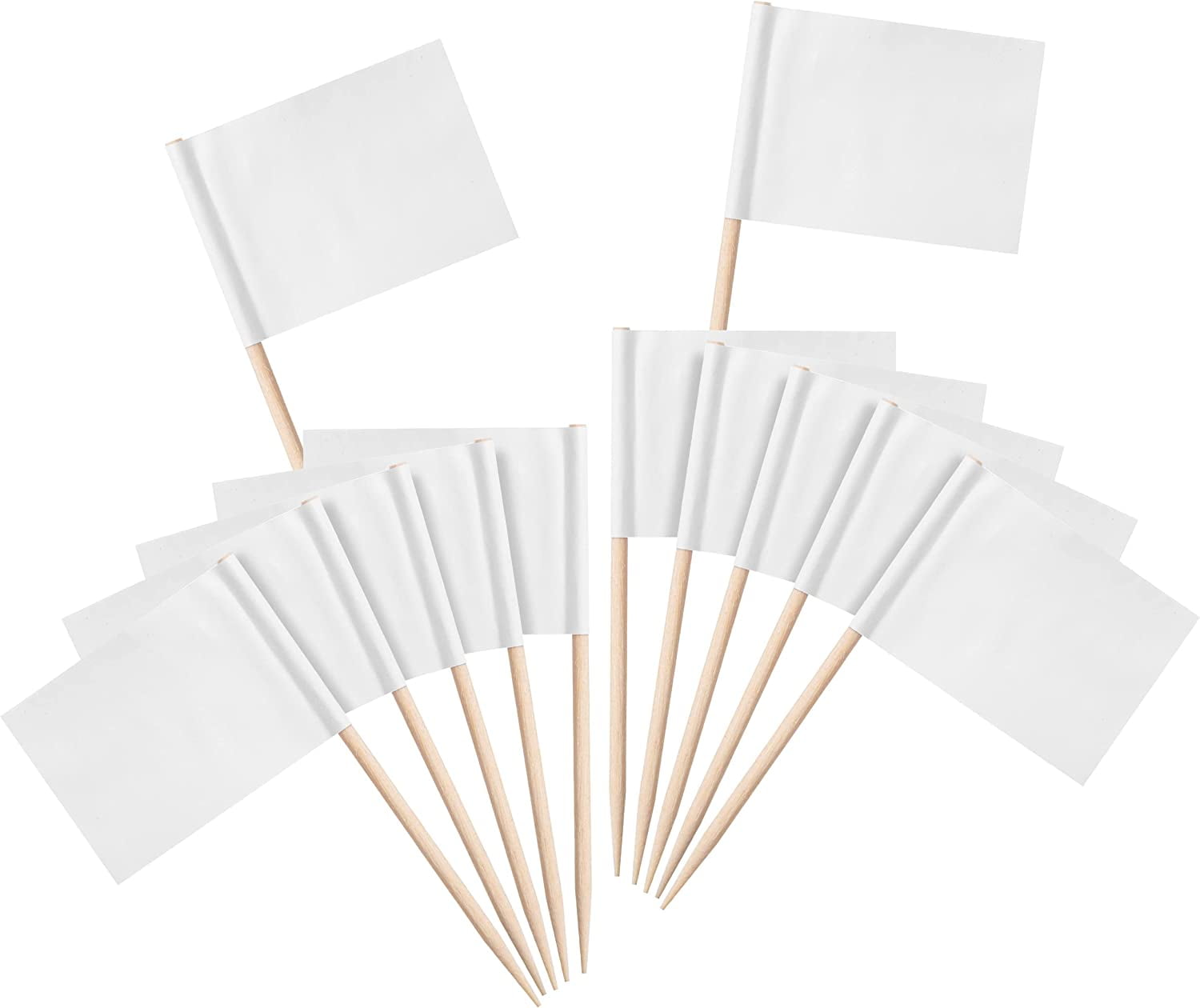 Blank Toothpick Flags, White, 100 Pcs, Cheese Markers, Cheese Labels ...
