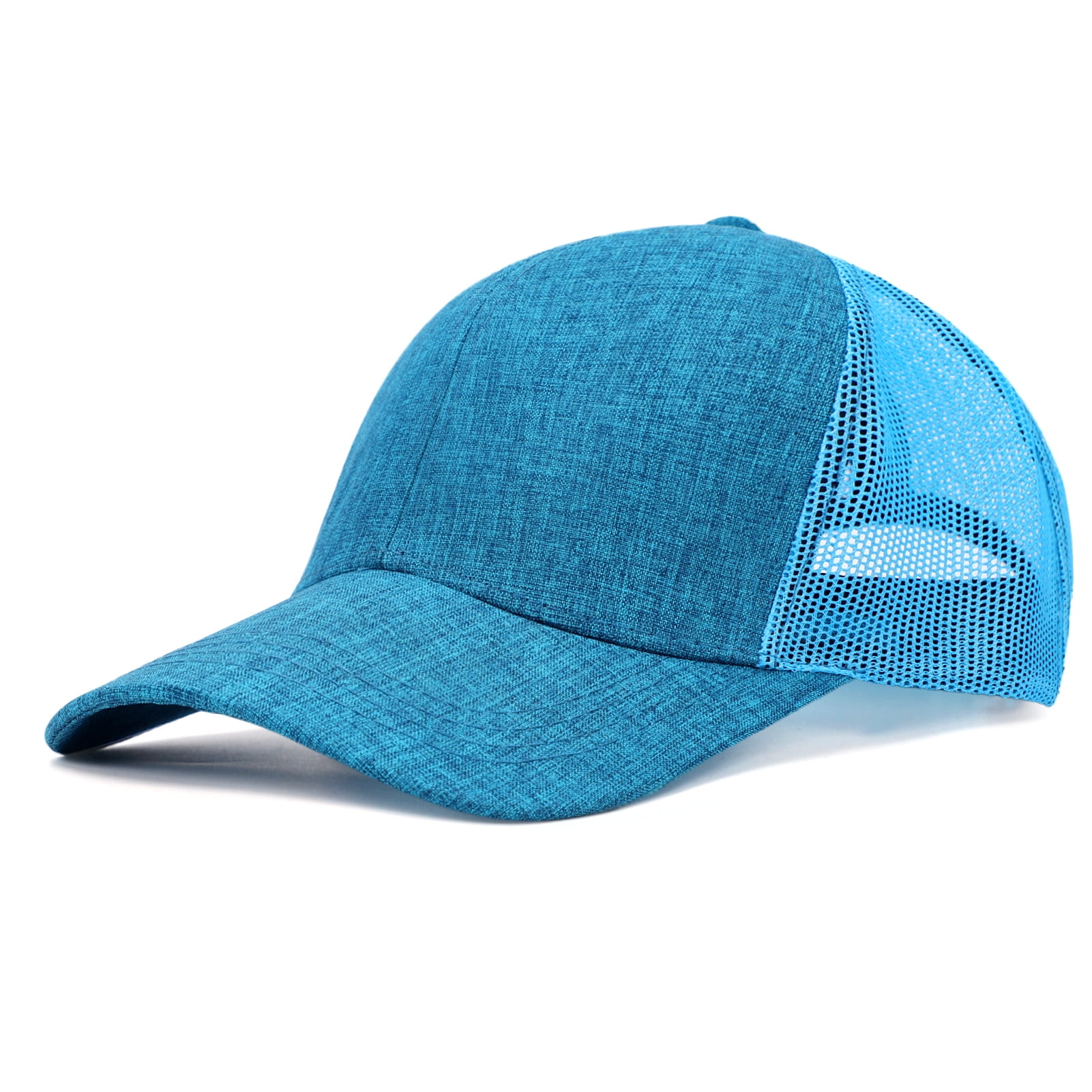 Blank Trucker Hat Snapback Baseball Caps Adjustable Mesh Back Ball Caps ...