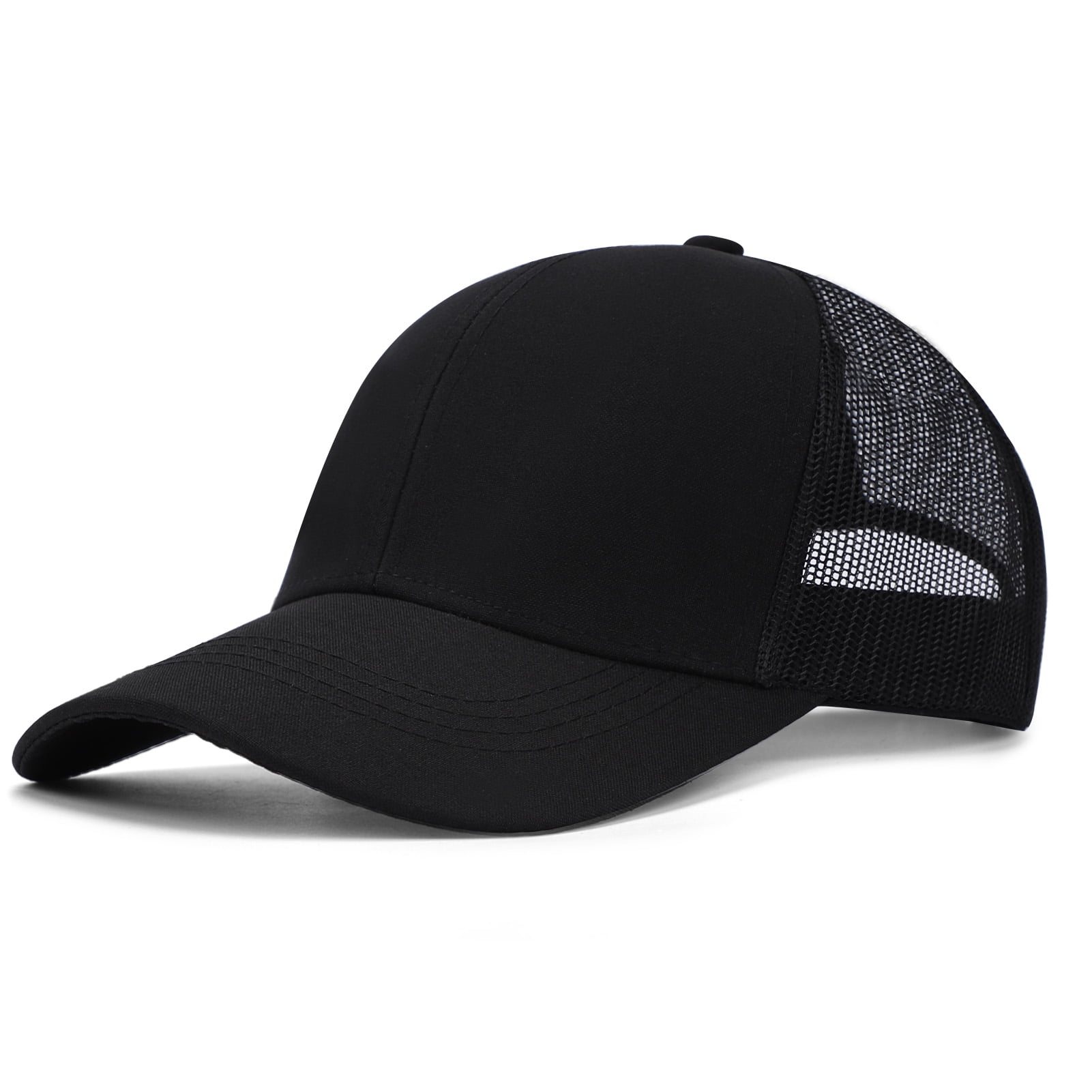 Blank Trucker Hat Snapback Baseball Caps Adjustable Mesh Back Ball Caps ...