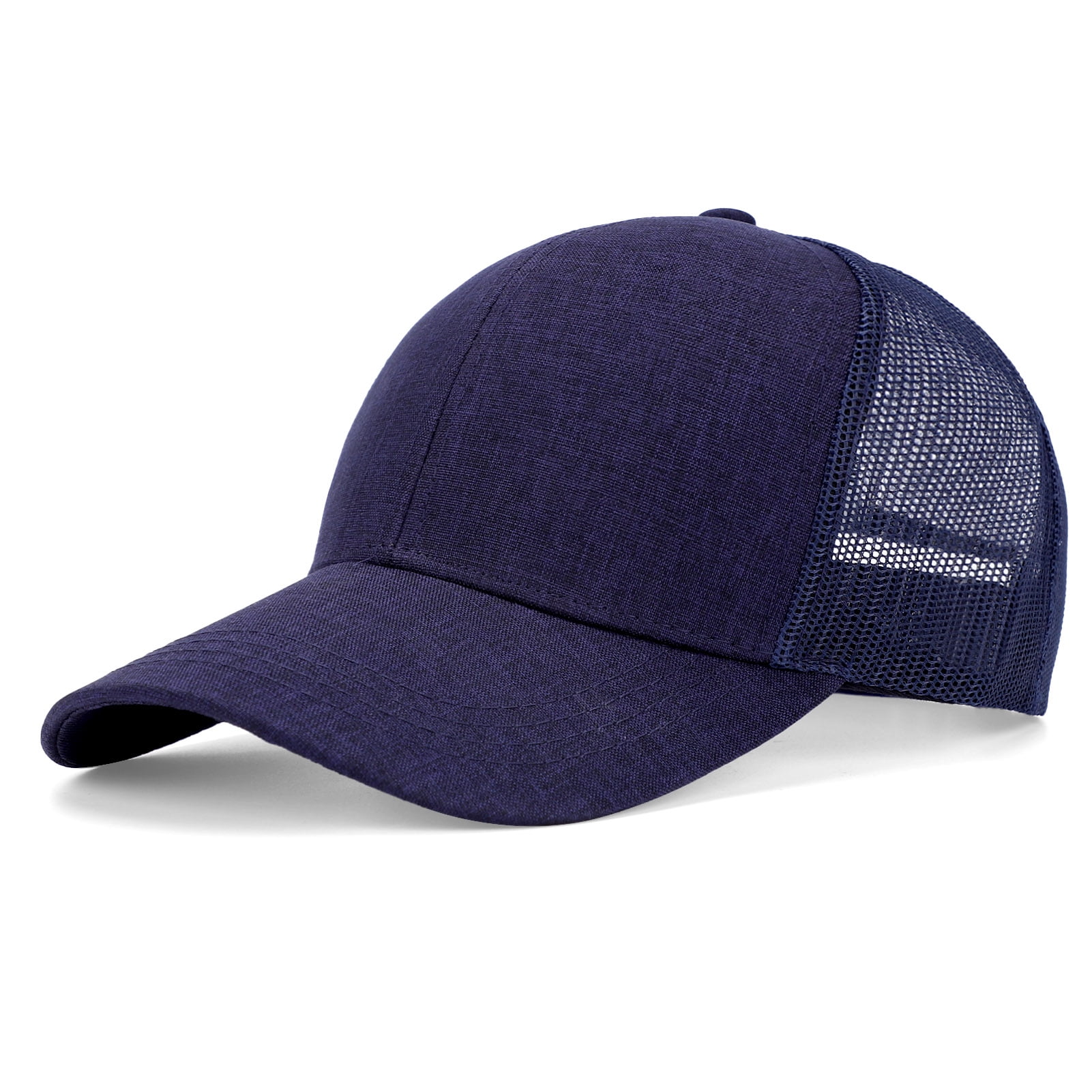 Blank Trucker Hat Snapback Baseball Caps Adjustable Mesh Back Ball Caps ...