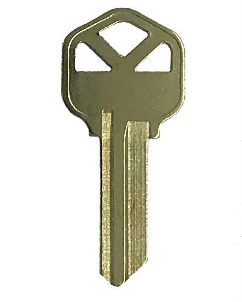 Blank Uncut Metal Key for KW1 Kwikset Brass Finish Pack of 10 - Walmart.com
