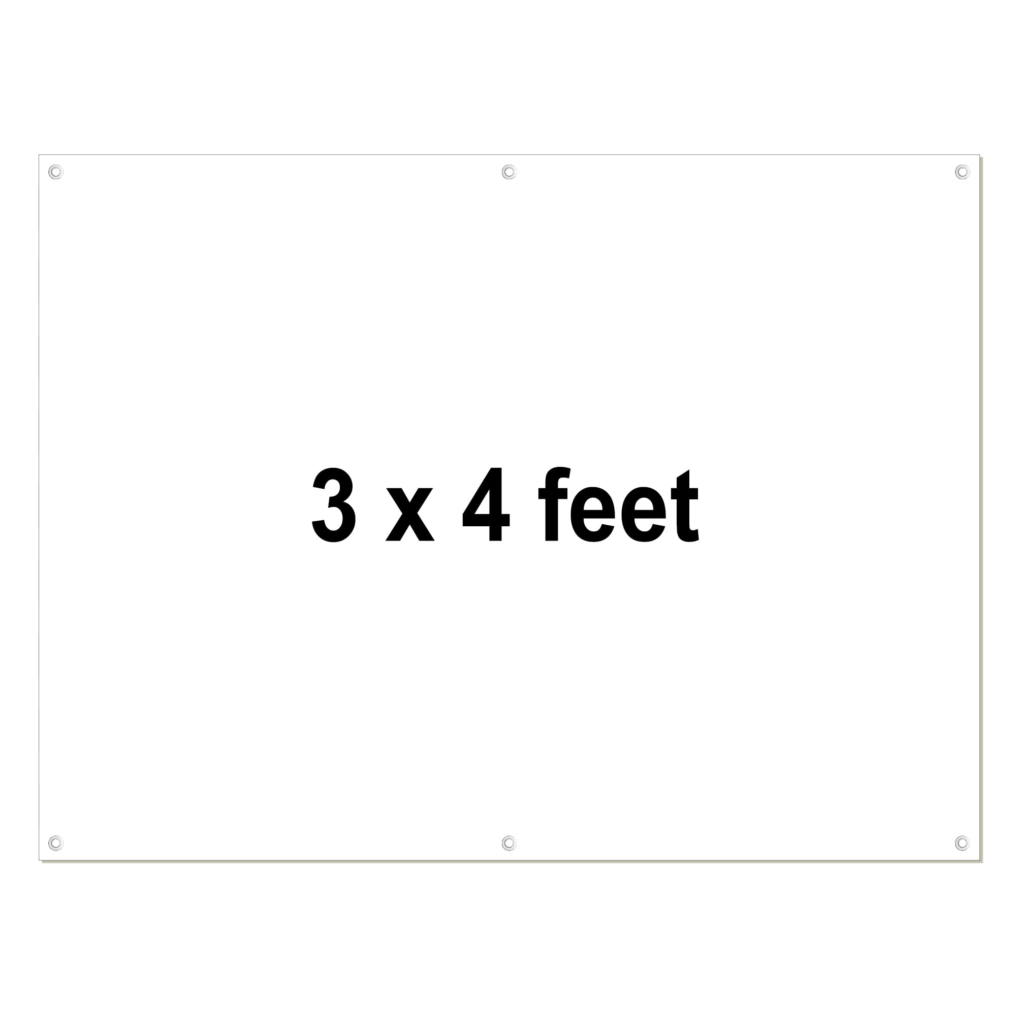 Blank Vinyl Banner White 13 oz Heavy Duty Vinyl - Multiple Sizes - DIY ...