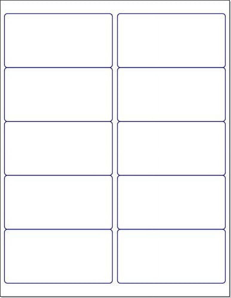 Next Day Labels - Printable Ink Jet Laser 4x2" White Permanent Adhesive ...