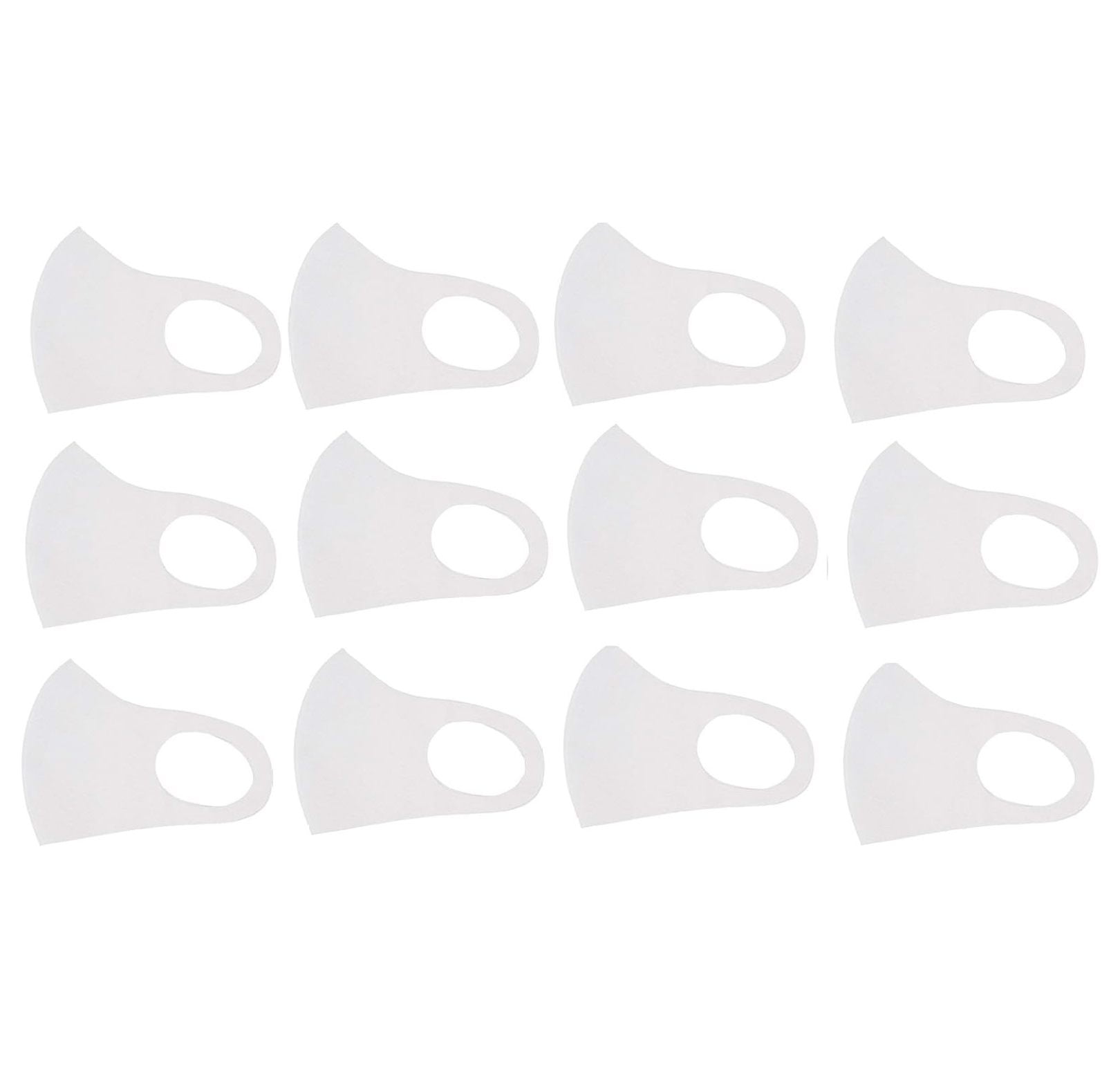 Blank White Sublimation Mask - Printable, Subready For Teens and Adults ...
