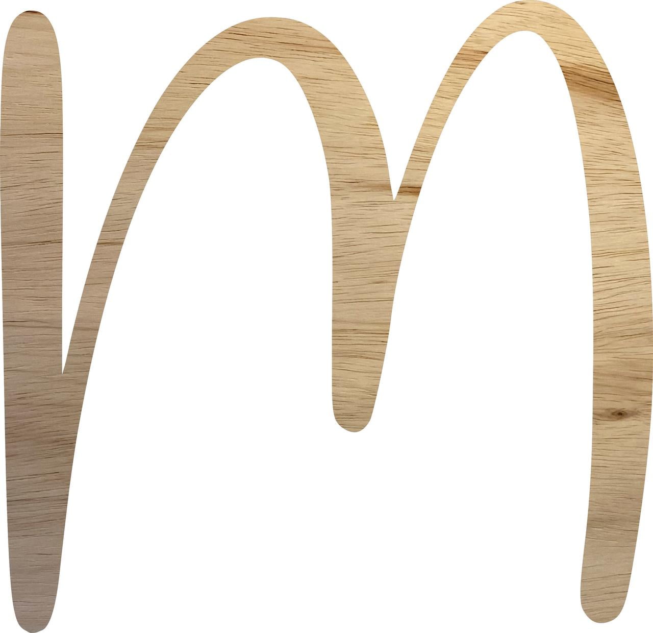 Blank Wood Craft Letter M, Wooden Alphabet Letter 8'' Tall Craft, DIY ...