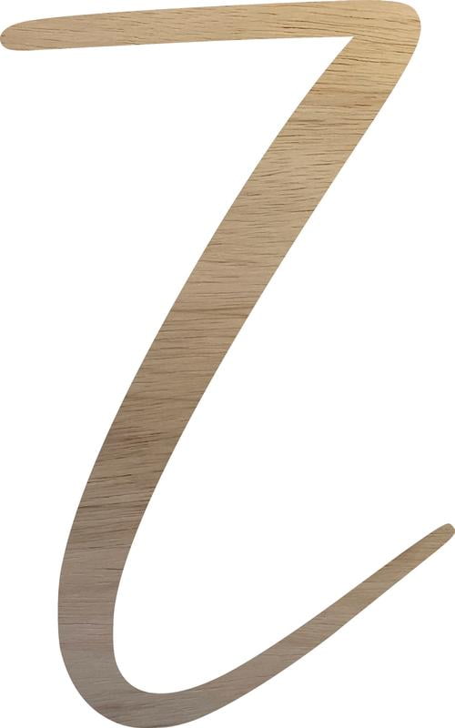 Blank Wood Craft Letter Z, Wooden Alphabet Letter 8'' Tall Craft, DIY ...