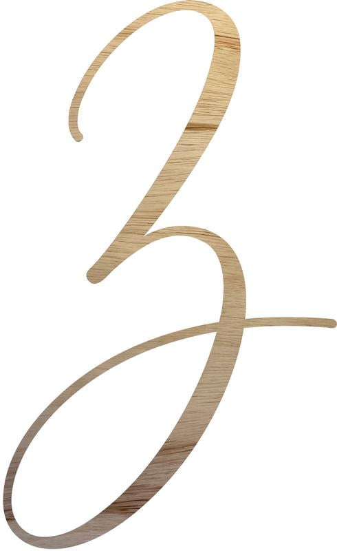 Blank Wood Cursive Letter, Unpainted 8'' Craft Letter Z, Paintable ...