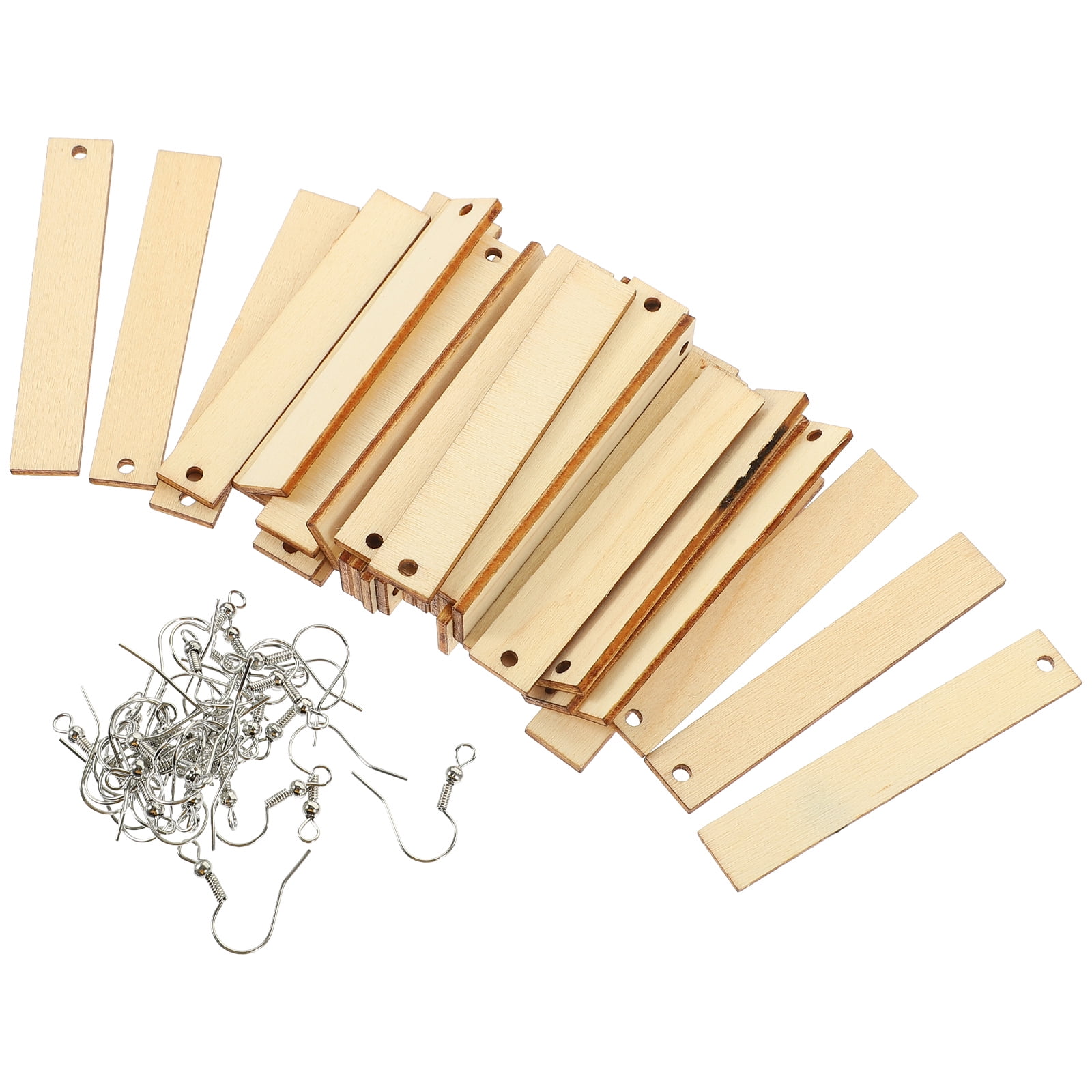 Blank Wood Earrings Pendants Blanks Label Wooden Gift Labels Unfinished ...