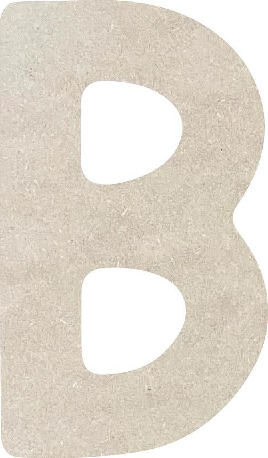 Blank Wood Letter B, Craft Alphabet 16'' Tall MDF Wall Décor, Rawles ...