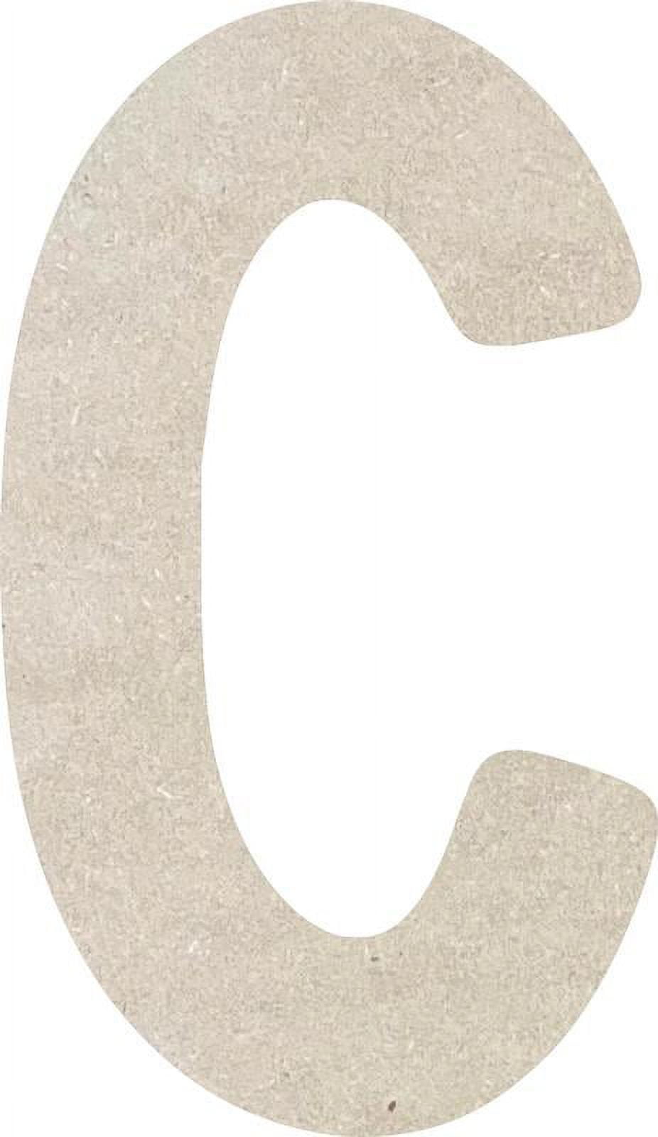 Blank Wood Letter C, Craft Alphabet 16'' Tall MDF Wall Décor, Rawles ...