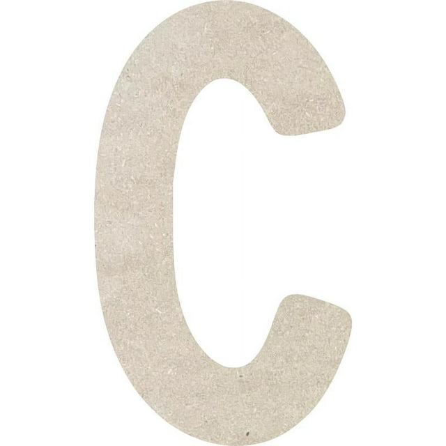 Blank Wood Letter C, Craft Alphabet 16'' Tall MDF Wall Décor, Rawles ...