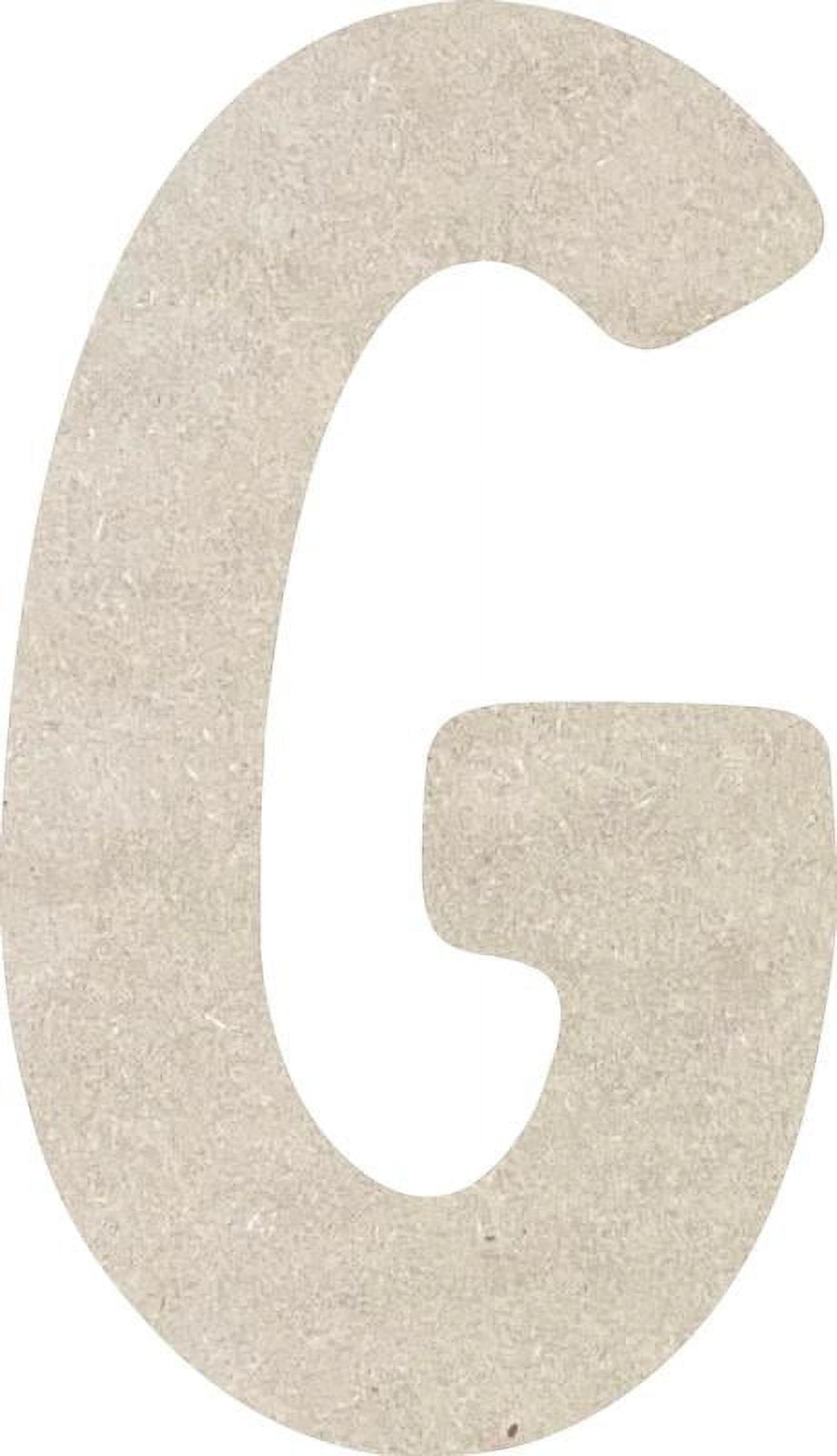 Blank Wood Letter G, Craft Alphabet 16'' Tall MDF Wall Décor, Rawles ...