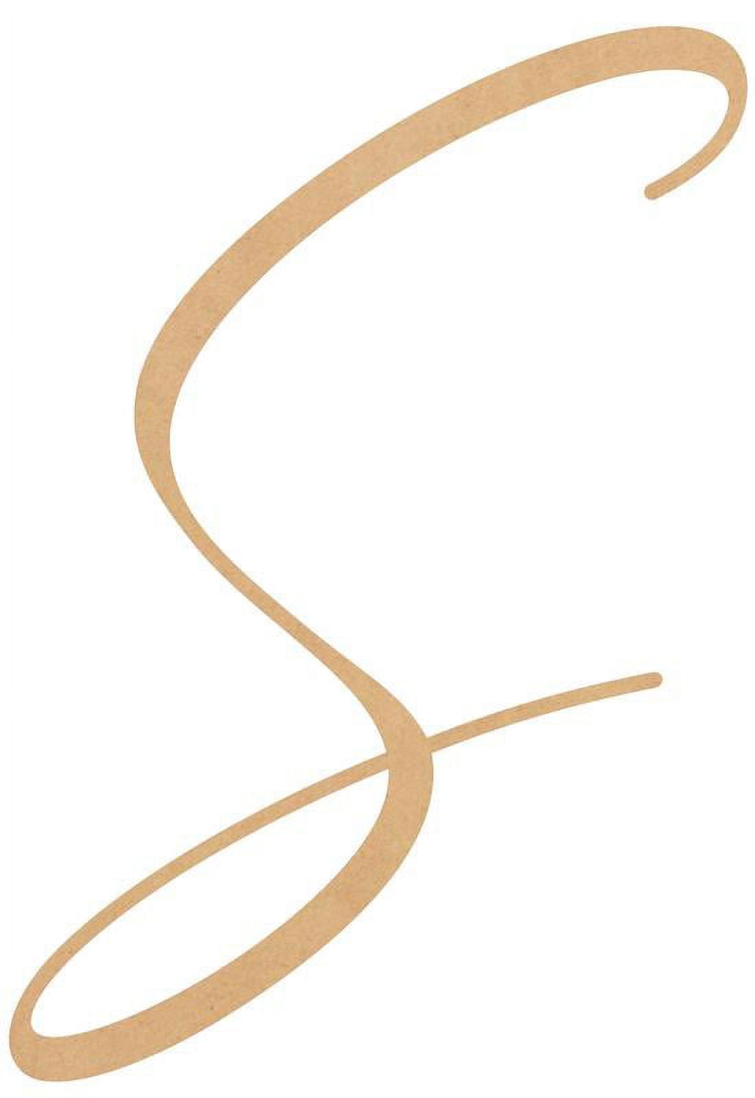 Blank Wood Letter S, Craft Alphabet 8'' Tall MDF Wall Décor, Bellany ...