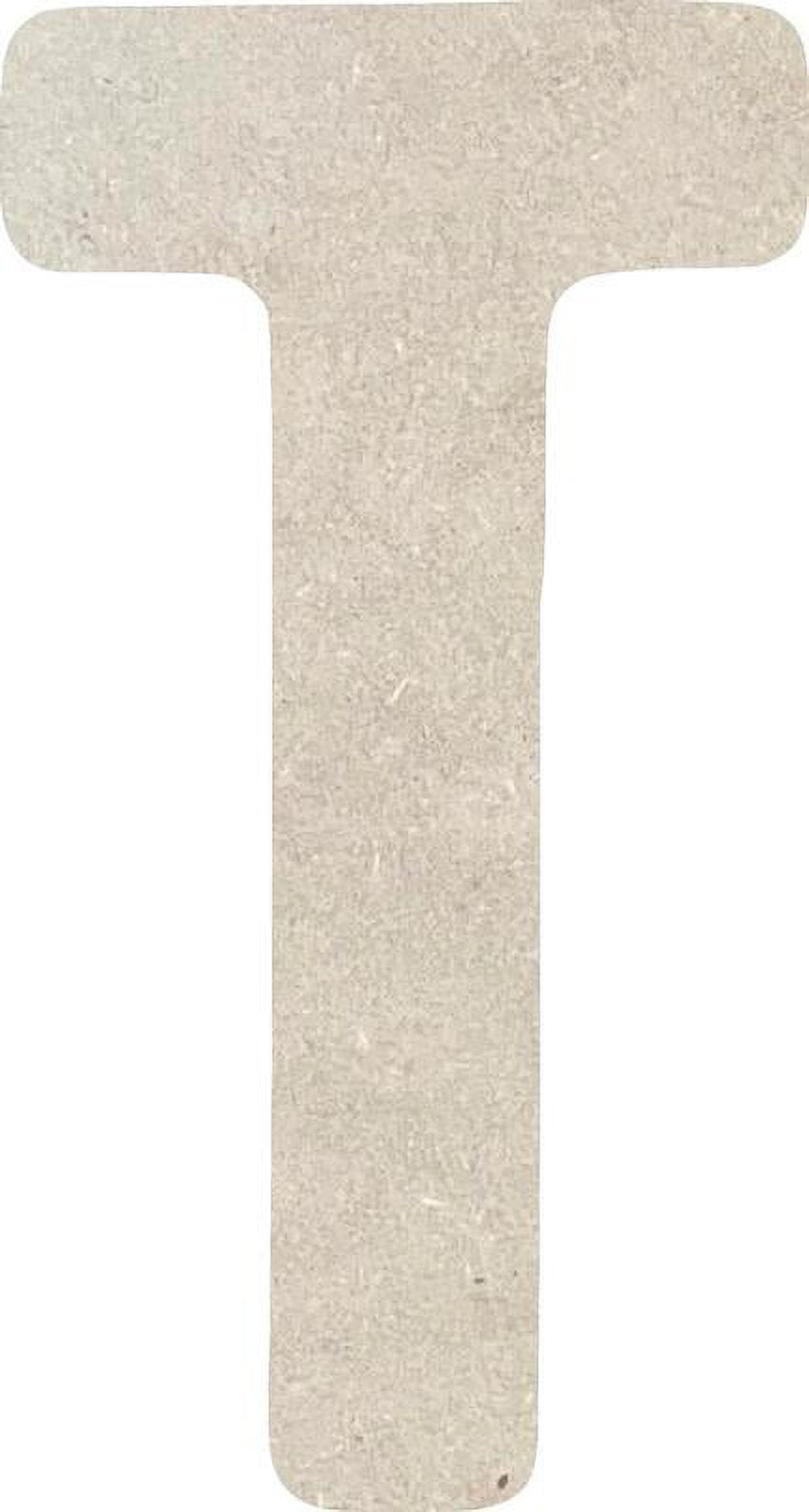 Blank Wood Letter T, Craft Alphabet 8'' Tall MDF Wall Décor, Rawles ...