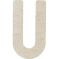 Blank Wood Letter U, Craft Alphabet 8'' Tall MDF Wall Décor, Rawles ...