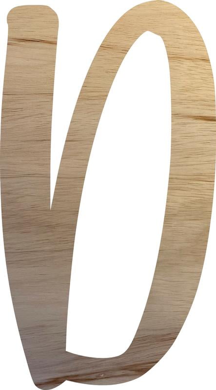 Blank Wooden Craft Letter D, Unfinished 8'' Tall Wood Alphabet Letter ...
