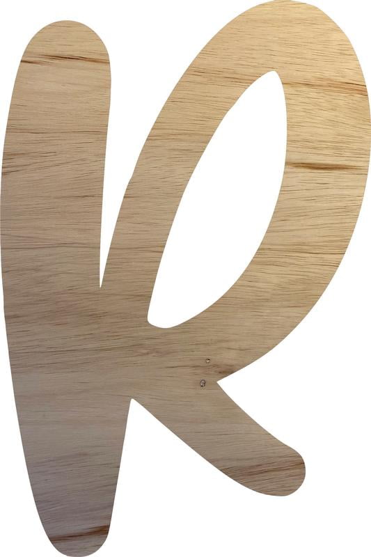 Blank Wooden Craft Letters, Wood Alphabet 8'' Tall Letter R, Jacklin ...