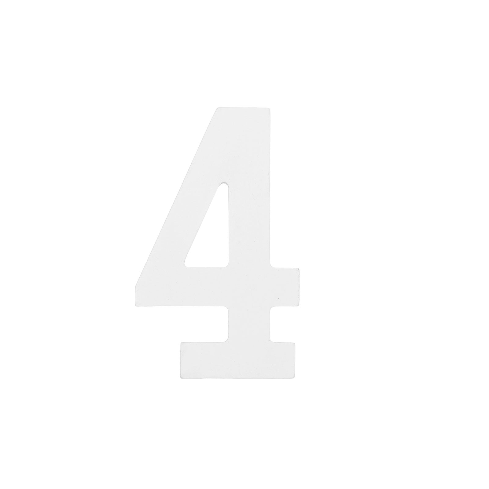Blank Wooden Number 4, Wood Slices Sign Board 2.8 Inch - Walmart.com