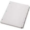 Blank Write On Binder Dividers, 1/5 Cut Tabs, 3 Hole Punch Dividers in ...