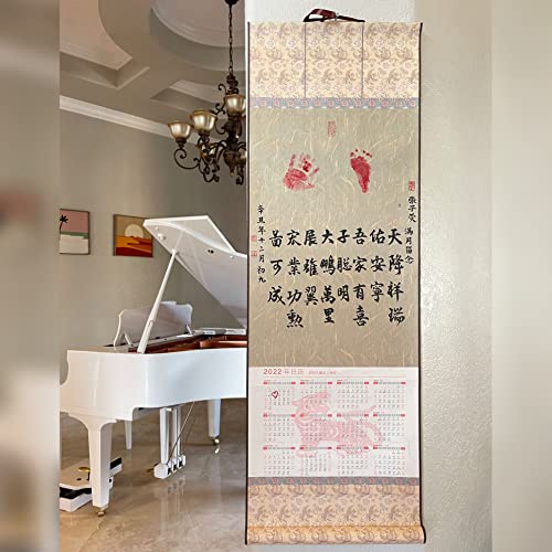 Blank Xuan Paper Hanging Wall Calendar Scroll for Chinese Calligraphy ...