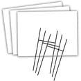 - Blank Yard Sign and H-Frame Ground Stake Sign Holder Set, White, 18 x ...