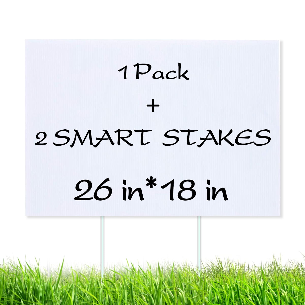 Blank Yard Signs 18" x26" with Stakes - DIY Poster Board Signs for Rent ...