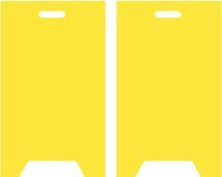 Blank Yellow Double Sided Floor Sign - Walmart.com