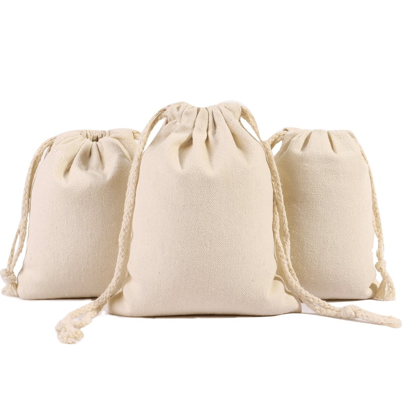 Blank canvas bundle pocket spot millet flour packaging gift bag ...