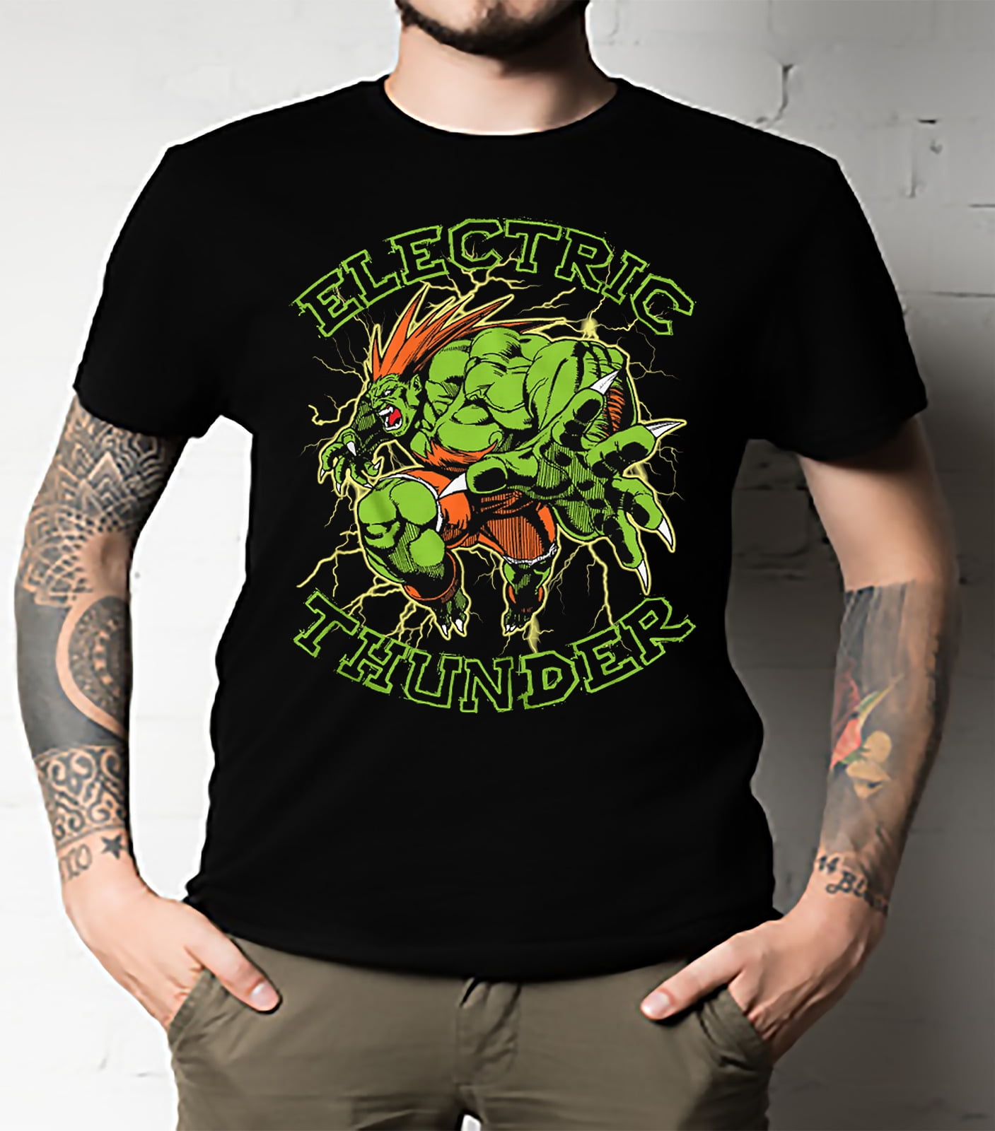 Blanka Electric Thunder Classic T-Shirt Unisex SHIRT - Walmart.com