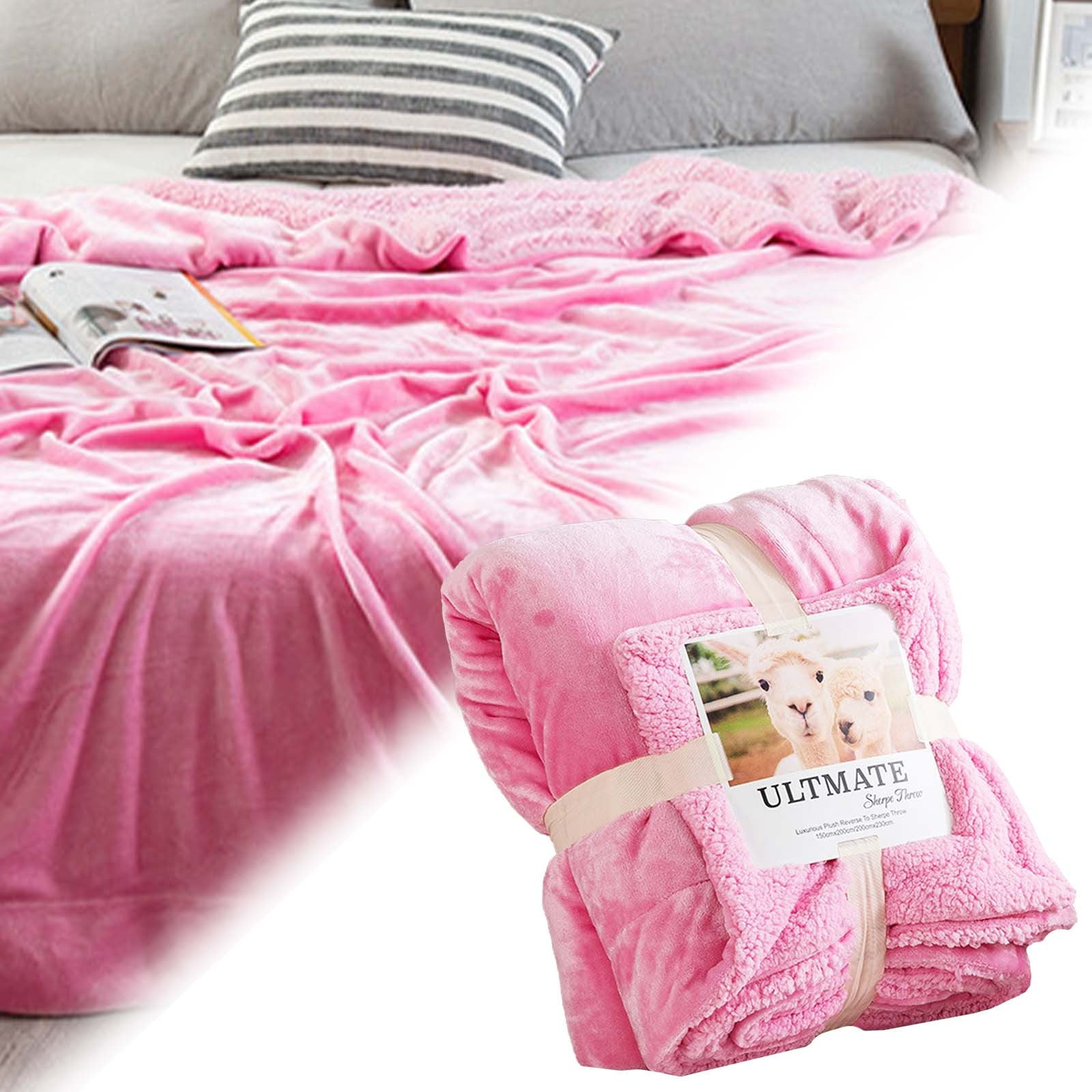 Blanke Wool Flannel Lamb Blanket Blanket Double Gift Leisure Eveluo ...