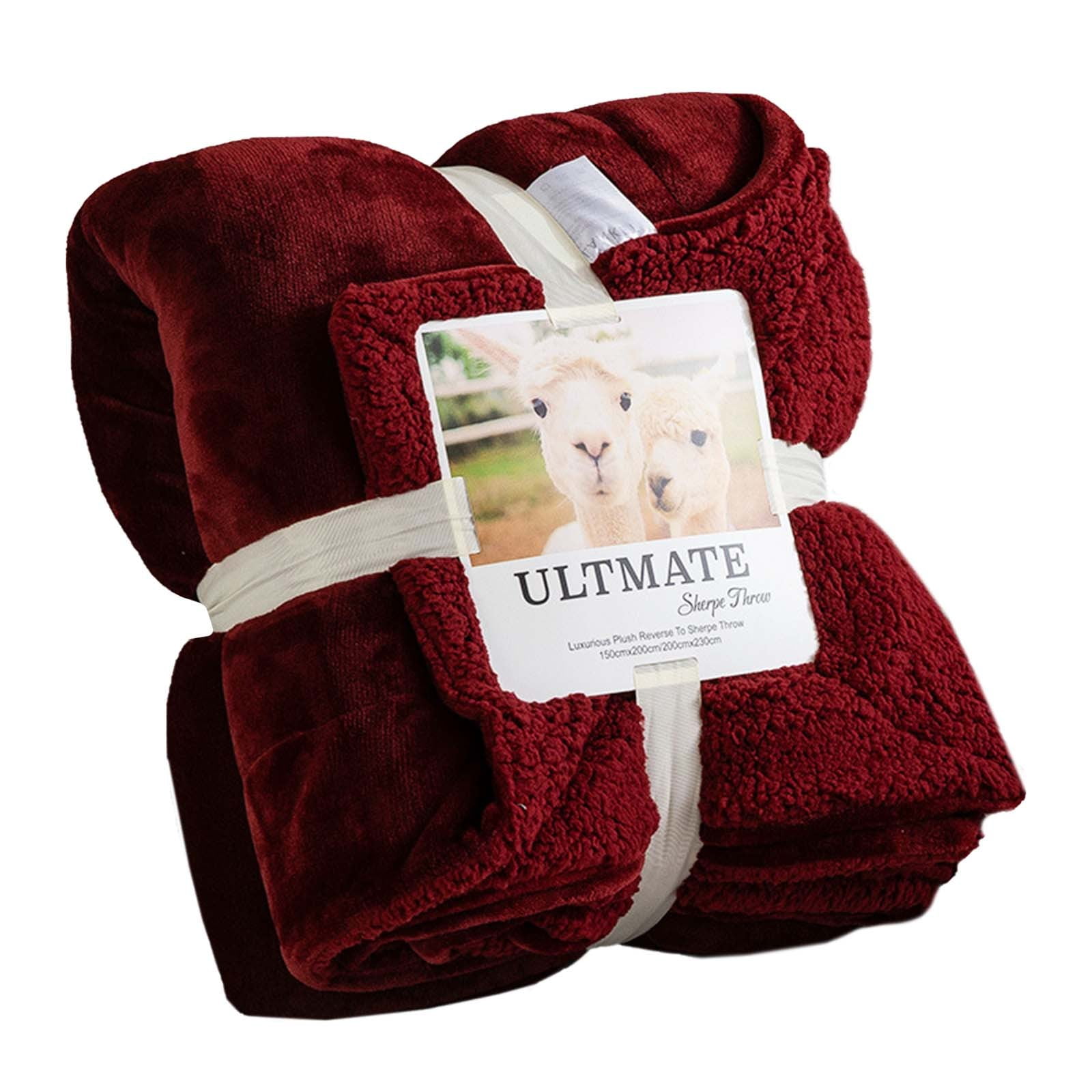 Blanke Wool Flannel Lamb Blanket Blanket Double Gift Leisure Eveluo ...