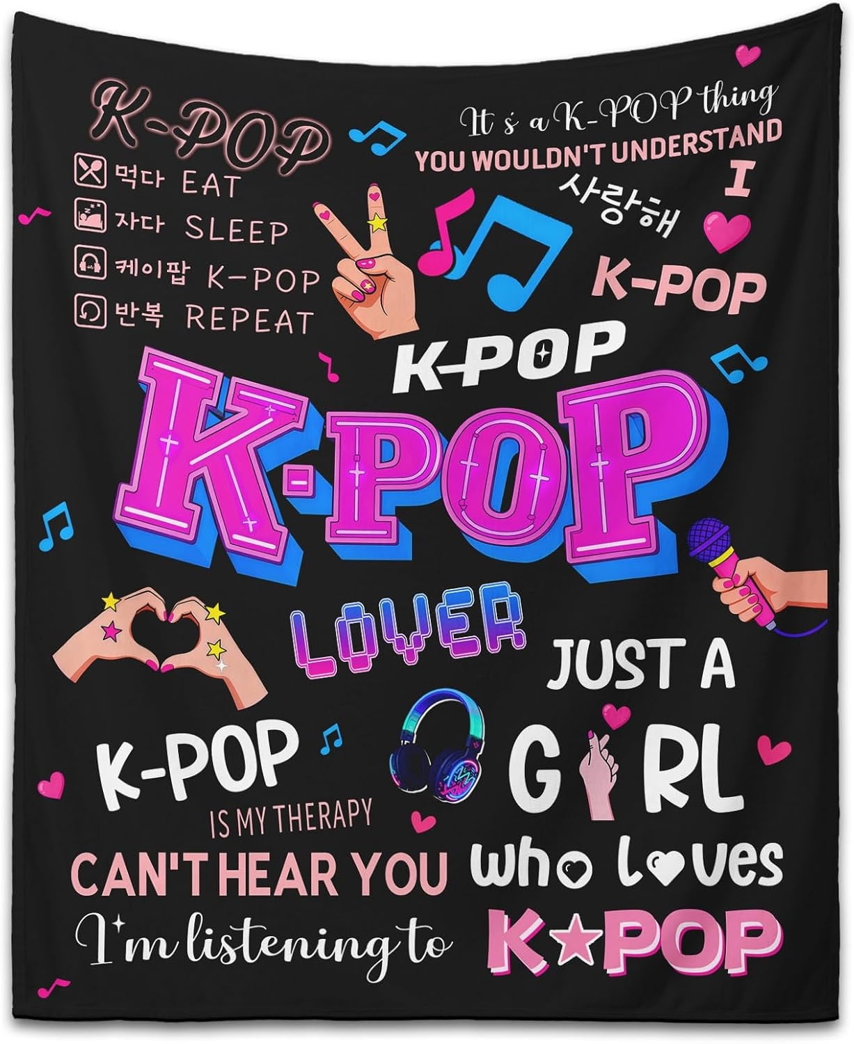 Blanket 130x150cm Kpop Blanket for Women Music Gifts for BFF Christmas ...