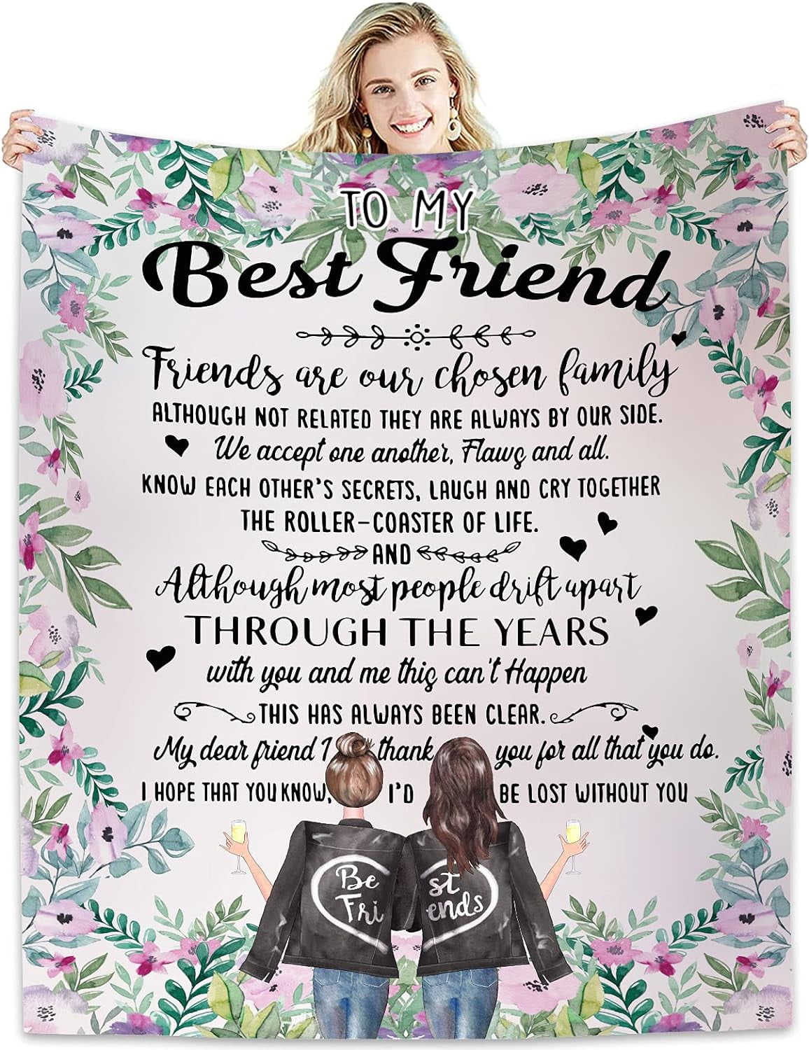 Blanket 50" X 60" - Best Friend Birthday Gifts for Women - Unique ...