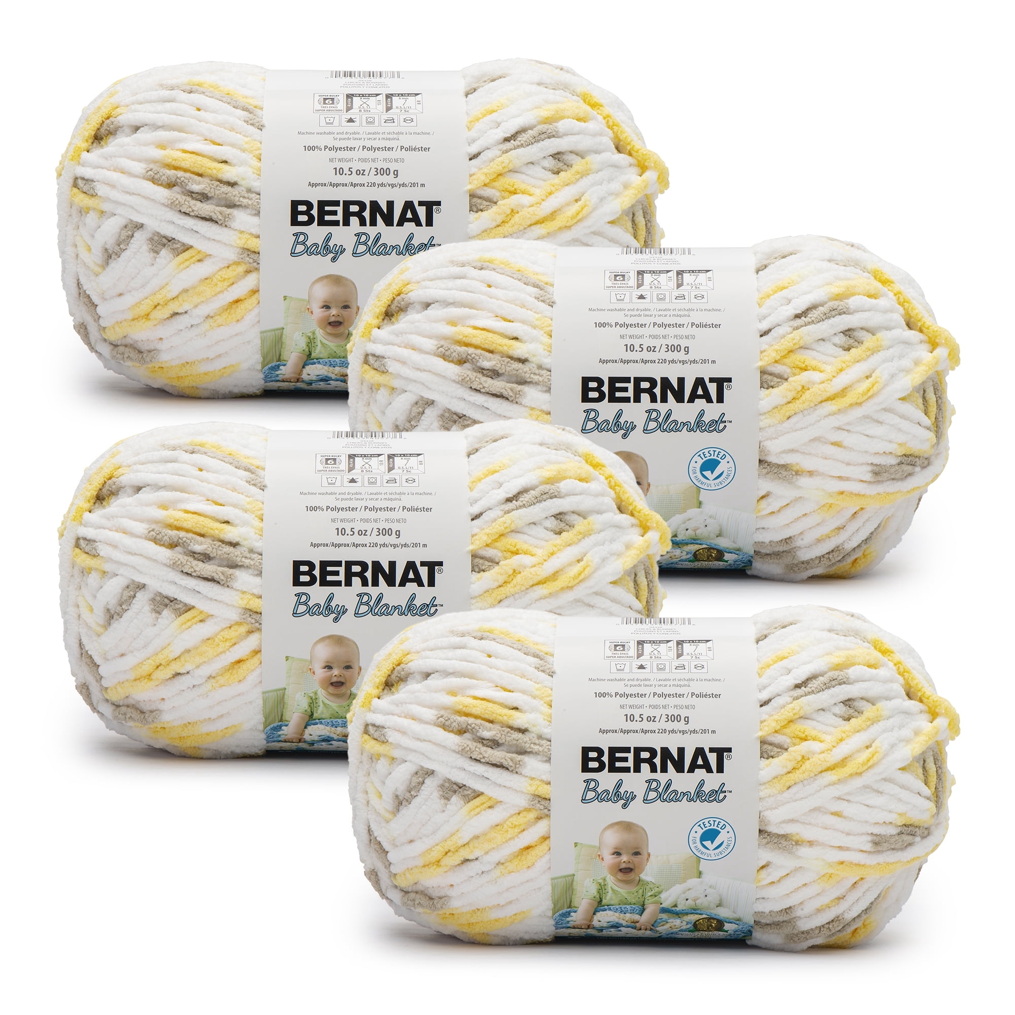 ® Blanket™ #6 Super Bulky Polyester Yarn, Chick & Bunnies 10.5oz/300g ...