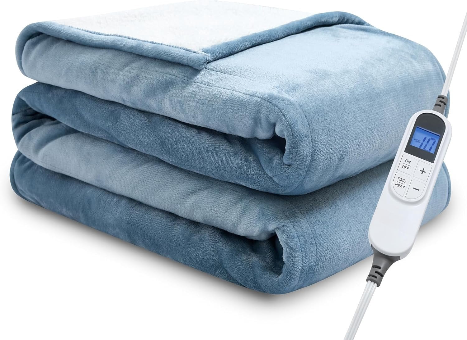 Blanket 62"x84" Heated Blankets 10 Heating Levels 12 Time Settings 8 ...