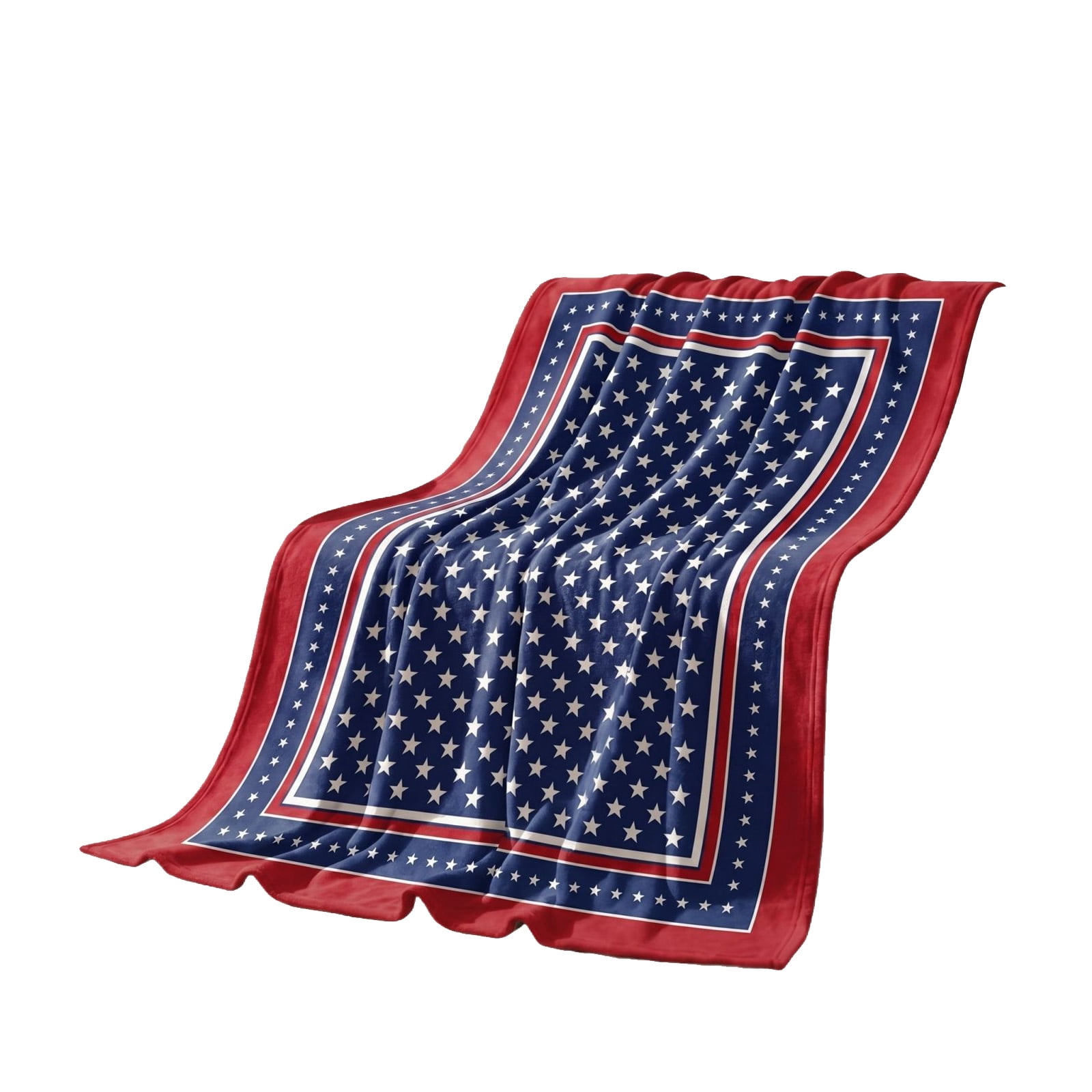 Blanket-American Flag Flannel Soft Warm Cozy Blanket for Sofa and Chair ...
