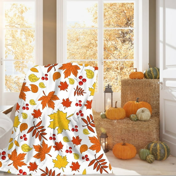 Blanket,Autumn Blanket Thanksgiving Festival Pumpkin Autumn Plush ...