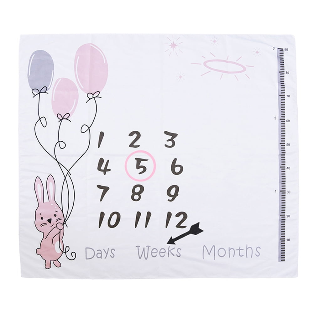 Blanket Baby Newborn Milestone Photo Infant Backdrop Photography Months ...