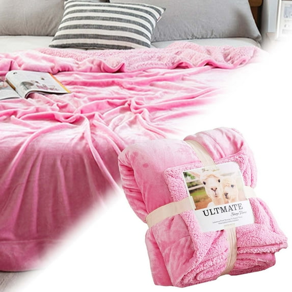 Blanket,Blanke Wool Flannel Lamb Blanket Blanket Double Gift Leisure ...