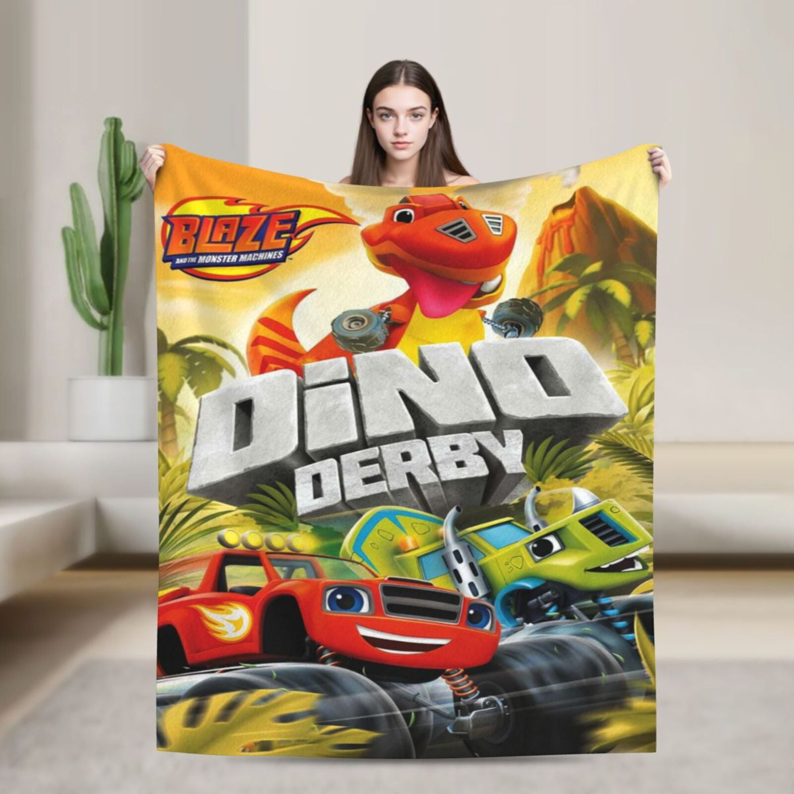 Blanket Blaze And The Monster Machines Flannel Blanket Funny Ultra-Soft ...