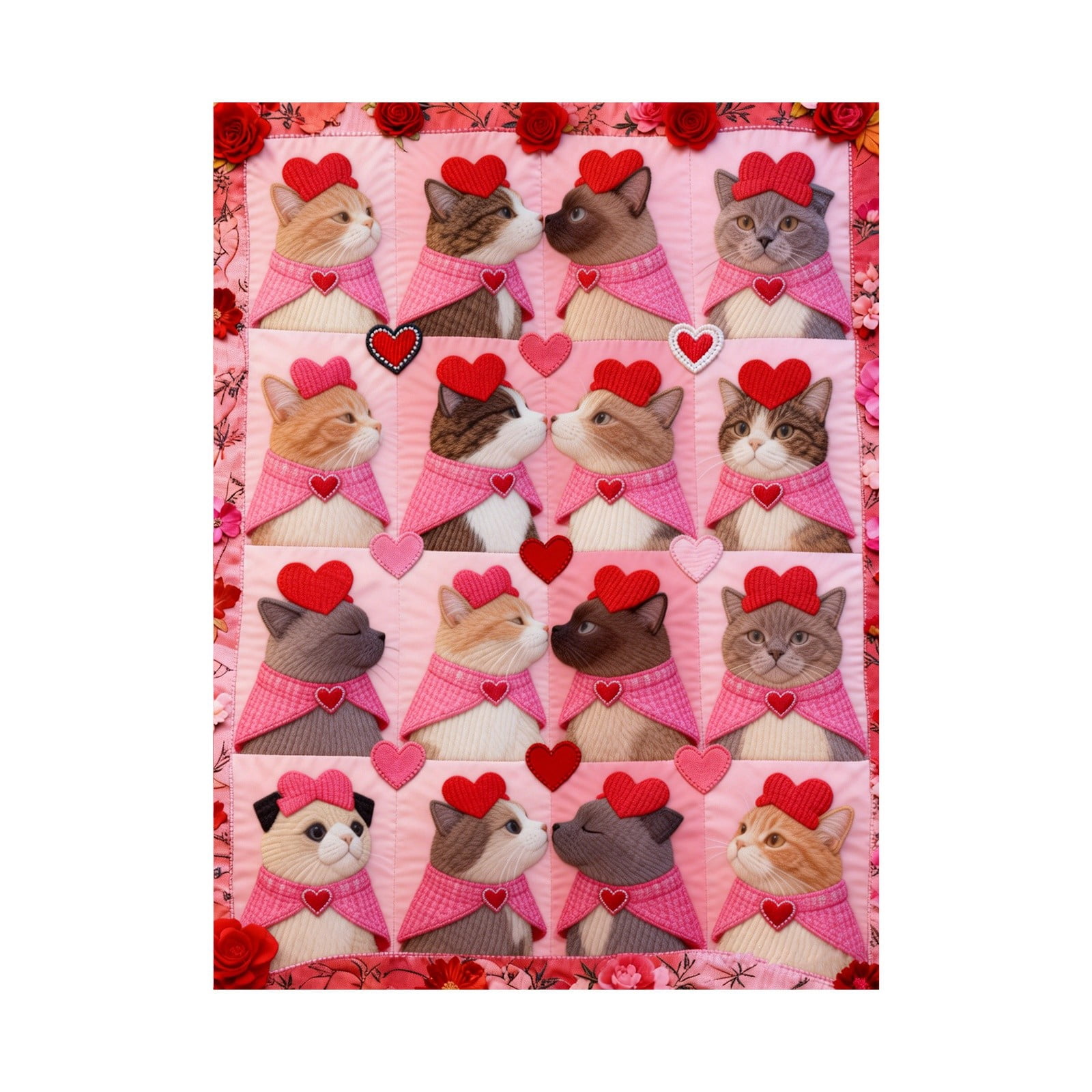 Blanket Category Showcase Cozy Flannel Throw for Valentine’s Day with ...