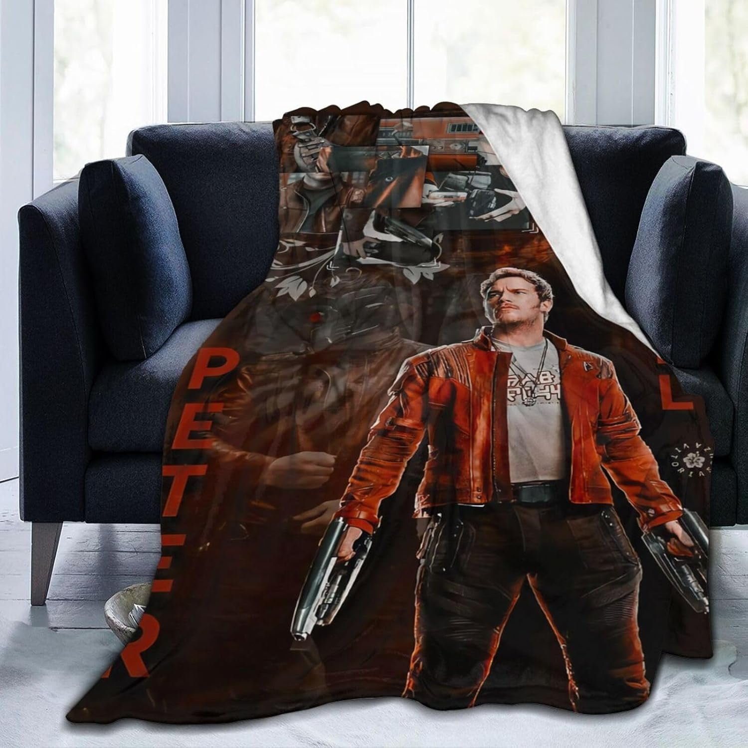 Blanket Chris Actors Pratt Throw Flannel Blankets Warm Soft Cozy Fuzzy ...
