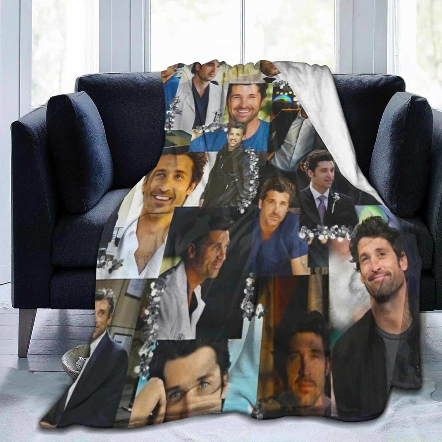 Blanket Derek Shepherd Throw Flannel Blankets Warm Soft Cozy Fuzzy Air ...
