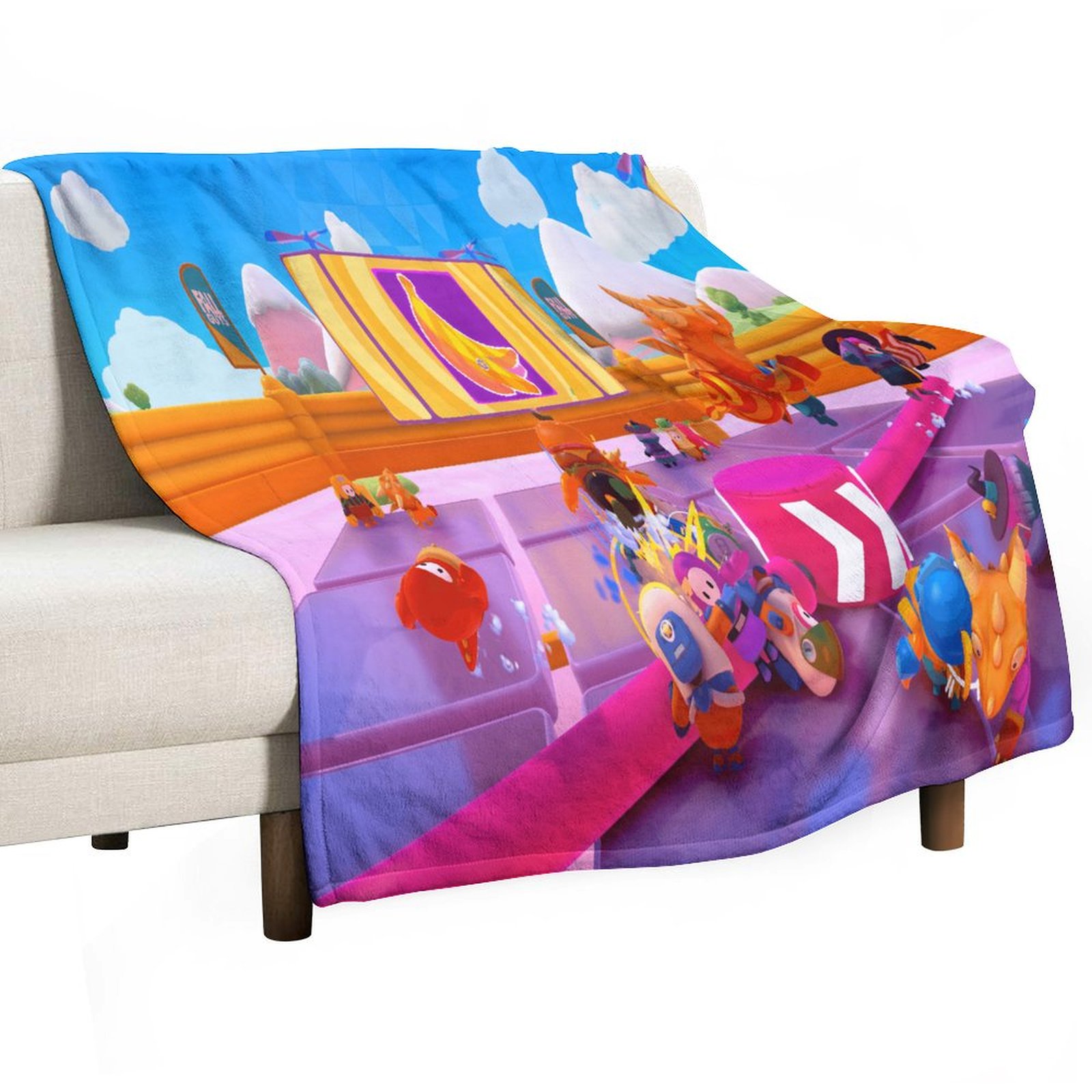 Blanket Fall_Guys Kids Women Men Family Anime Cute Warm All Season Gift ...