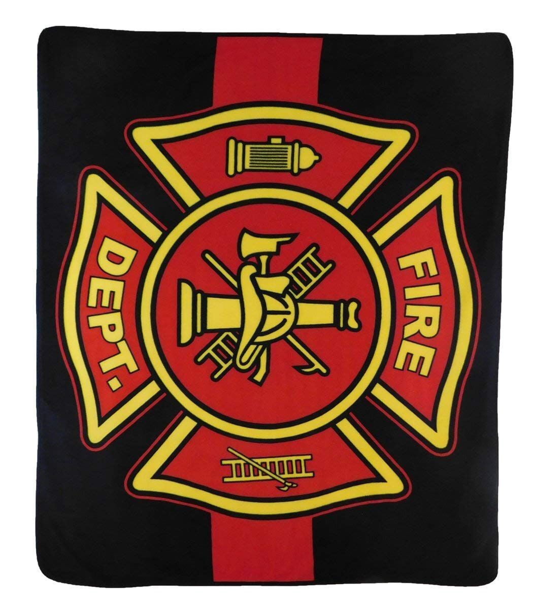 Blanket - Fire Fighters Fire Department 50x60 Polar Fleece Plush Throw ...