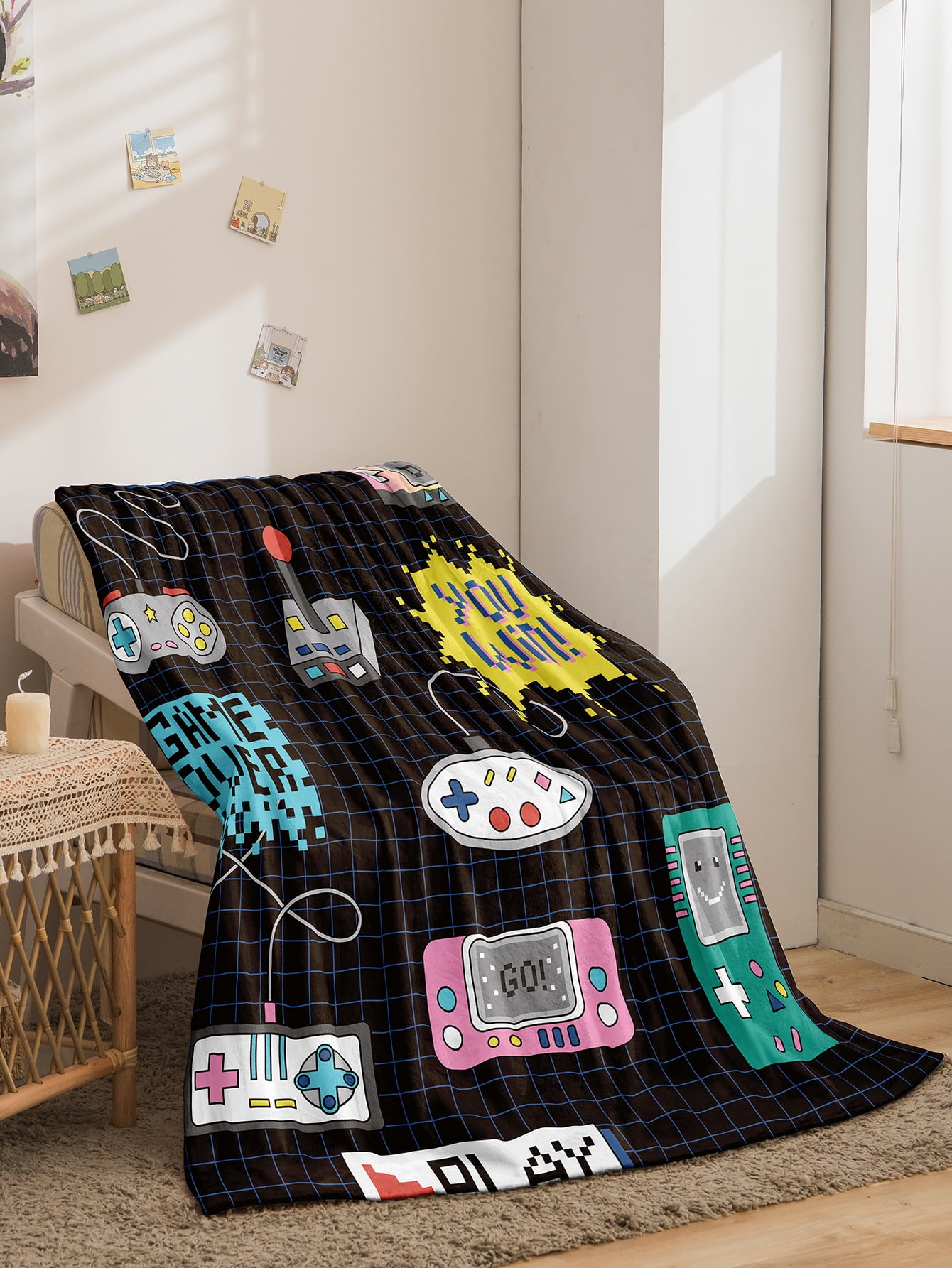 Blanket Gaming Toys Gifts for Teen Boys Kids, Gamers Game Controller ...