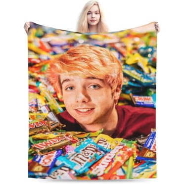 Mexican Blanket Blue White Yoga Blanket | Falsa | Beach Blanket ...