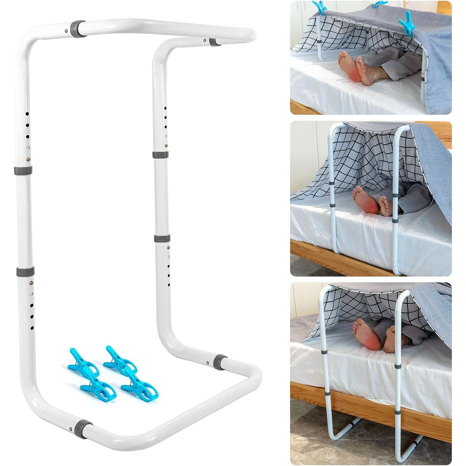 Blanket Lifter for Feet, Bed Cradle for Foot of Bed Adjustable Height ...
