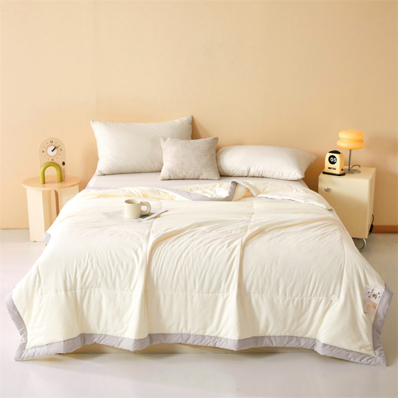 Blanket,Lightweight Washed Cotton Summer Quilt Cool And Comfortable ...