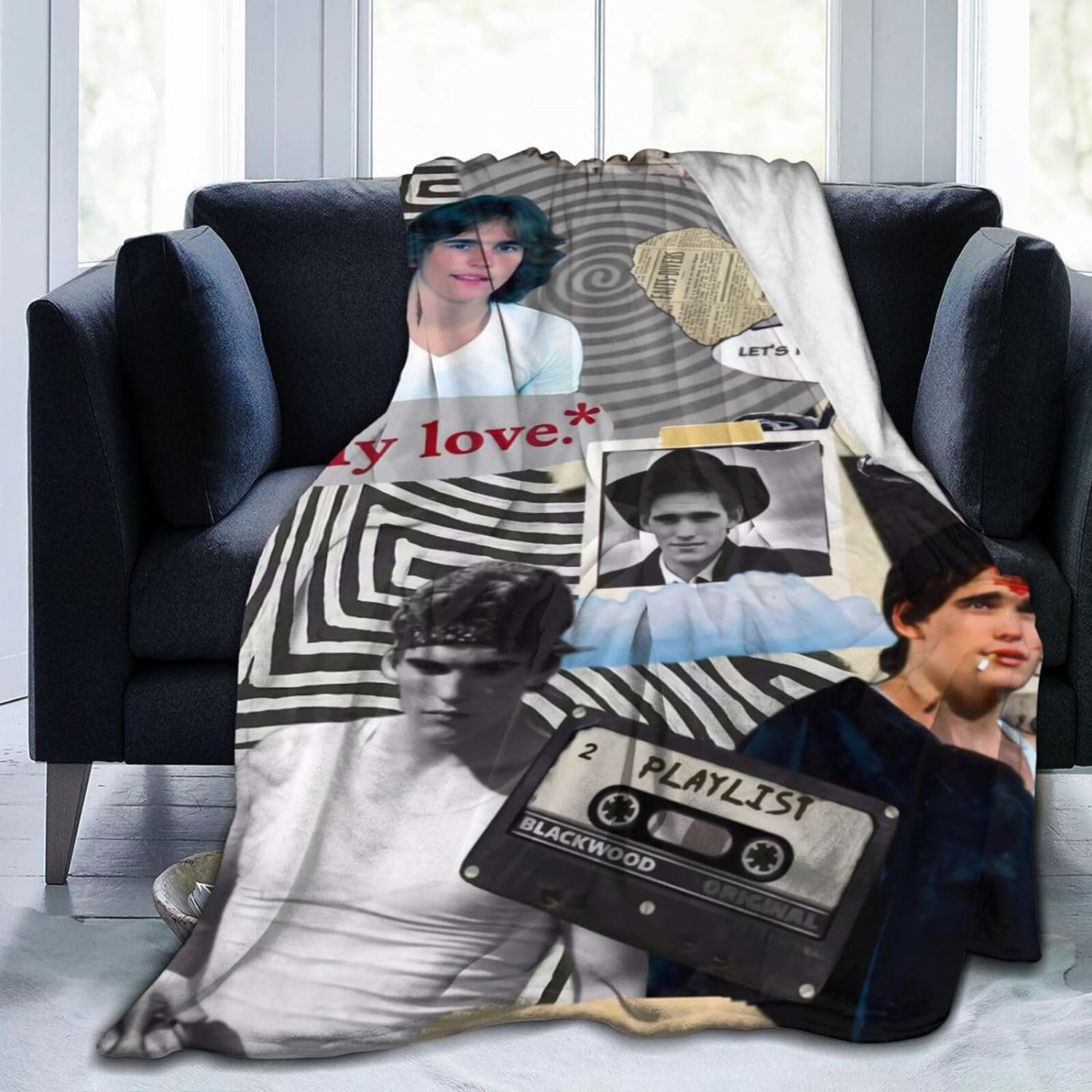 Blanket Matt Actor Dillon Throw Flannel Blankets Warm Soft Cozy Fuzzy ...